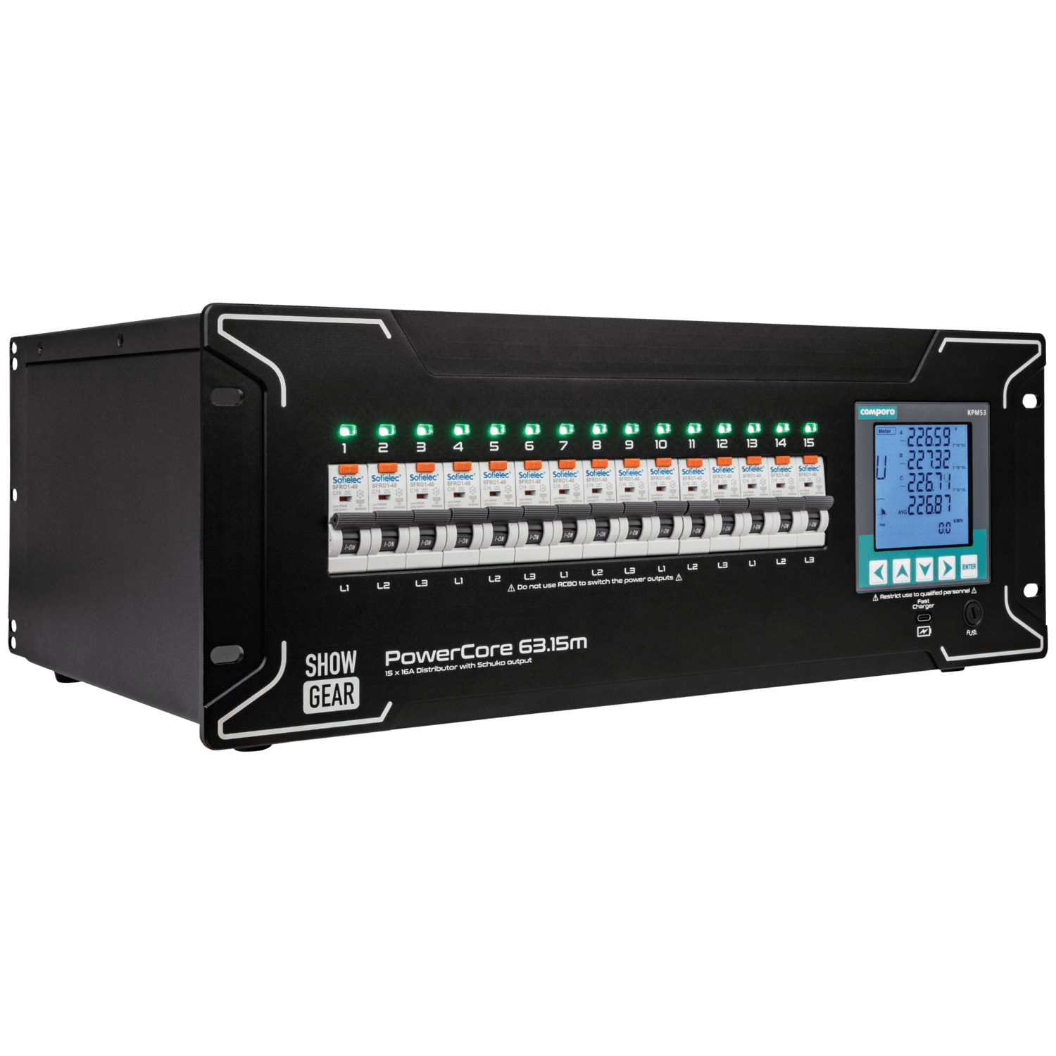 PowerCore 63.15m (9 Schuko + 2 conector multipolar H16) E623021 Show ...